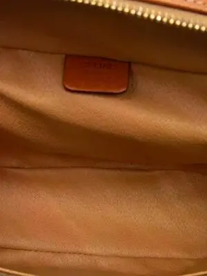 Celine 20th Century Macadam Coated Canvas Vanity Bag