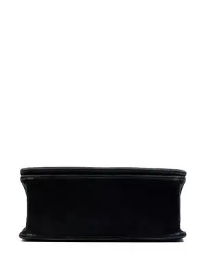Dior 2019 Small Velvet Diorama Flap Crossbody Bag - Black