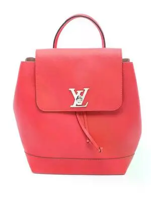 LOUIS VUITTON Taurillon Lockme Backpack - Red