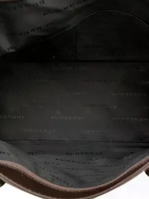 Burberry House Check Canvas Convertible Tote Satchel