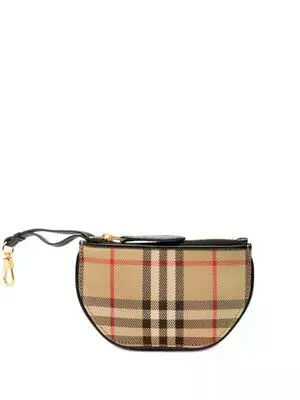 Burberry 2000-2017 House Check Canvas Olympia Coin Pouch - Neutrals