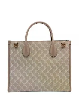 Gucci Gg Supreme Interlocking G Tote Satchel