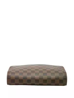 LOUIS VUITTON Damier Ebene Saint Louis Pochette Clutch Bag - Brown