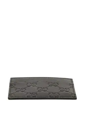 Gucci 2000-2015 Guccissima Card Holder - Black