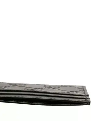 Gucci 2000-2015 Guccissima Card Holder - Black