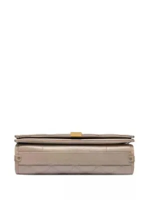 Saint Laurent Mini Quilted Lambskin Becky Chain Shoulder Bag - Brown