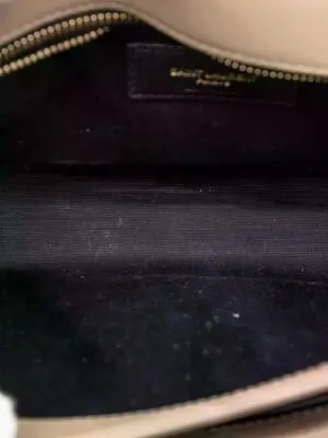Saint Laurent Mini Quilted Lambskin Becky Chain Shoulder Bag - Brown