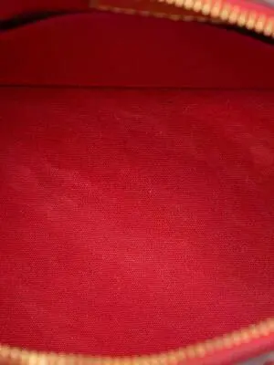 LOUIS VUITTON Monogram Vernis Alma Bb Satchel - Red