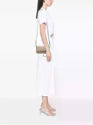 Chloé Faye Chain Crossbody Bag - Brown
