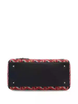 Dior Medium Patent Sequin Embroidered Lady Satchel