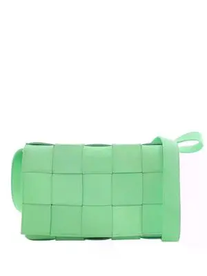 Bottega Veneta Nappa Intrecciato Cassette Crossbody Bag - Green