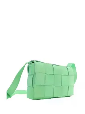 Bottega Veneta Nappa Intrecciato Cassette Crossbody Bag - Green