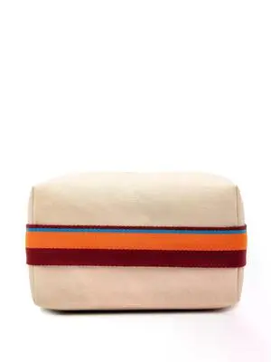 Hermès Toile Bride A Brac H Pavillon Case Vanity Bag - Red