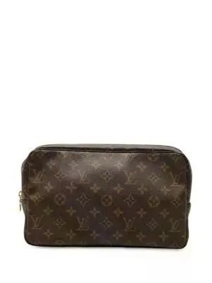 LOUIS VUITTON Monogram Canvas Trousses Toilette 28 - Brown