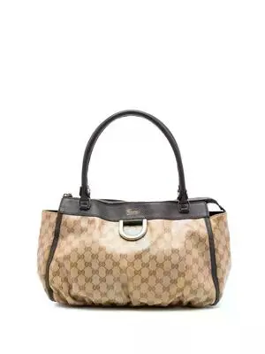 Gucci Gg Crystal Abbey D Ring Tote Bag - Neutrals