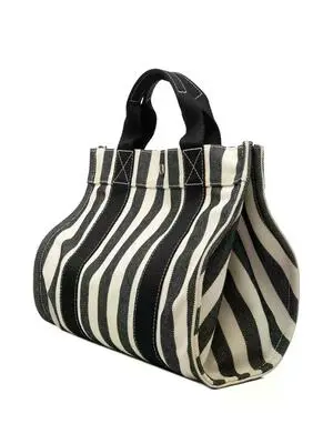 Hermès 20th Century Toile Cannes Pm Handbag