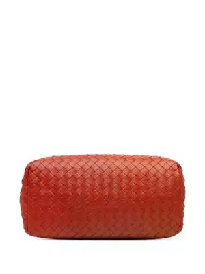 Bottega Veneta Mini Nappa Intrecciato Roma Satchel - Red