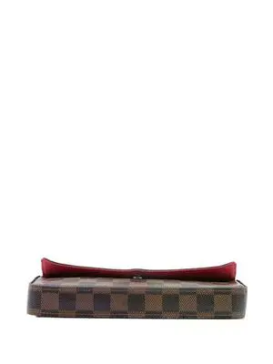 LOUIS VUITTON Damier Ebene Pochette Felicie Crossbody Bag - Brown