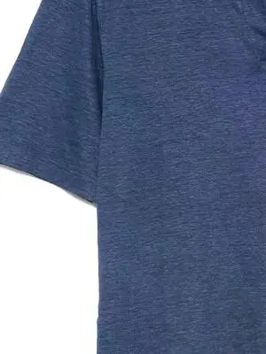 BARBA NAPOLI Short-sleeved Polo-collar T-shirt - Blue