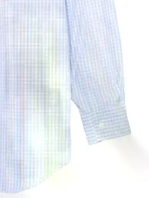 Comme Des Garçons Checked Long-sleeve Shirt - Blue