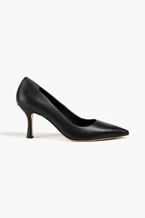 STUART WEITZMAN Isla Leather Pointed Toe Pumps - Black