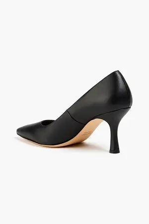 STUART WEITZMAN Isla Leather Pointed Toe Pumps - Black
