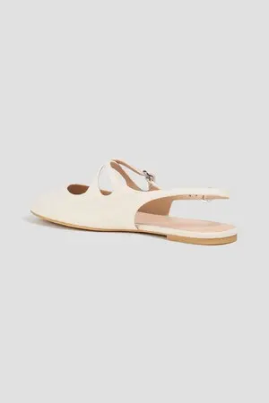 STUART WEITZMAN Clover Canvas Slingback Flats