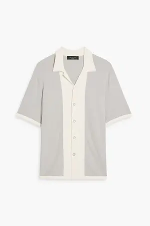 Rag & Bone Alan Twotone Cottonblend Terry Shirt - Light Gray