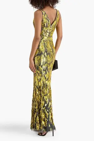 Jenny Packham Embellished Tulle Gown