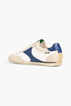 Paul Smith Color Block Leather And Suede Sneakers - Beige