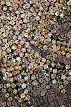 Jenny Packham Embellished Tulle Gown - Bronze
