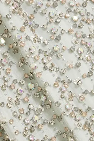 Jenny Packham Juno Embellished Silk Chiffon Gown
