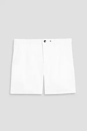 Rag & Bone Cotton Blend Chino Shorts - White