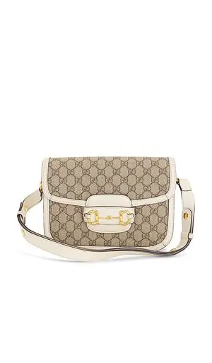 FWRD RENEW Gucci Horsebit 1955 Shoulder Bag - White