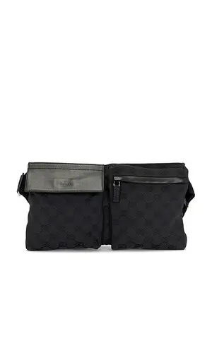 Undefined Gucci Double Pocket Belt Bag - Black