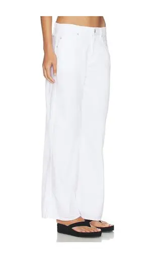 AMO Regina Wide Leg Jeans - White