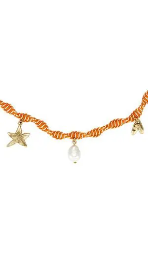 ALEMAIS Calypso Macrame Charm Necklace - Multi