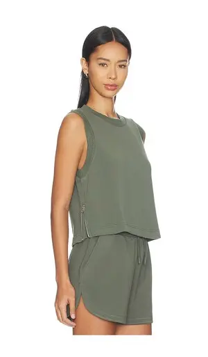 Varley Shea Crop Tank Top - Thyme