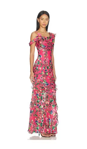 Saloni Seema Printed Maxi Dress