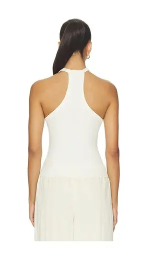 Eterne V-neck Racerback Tank - Cream