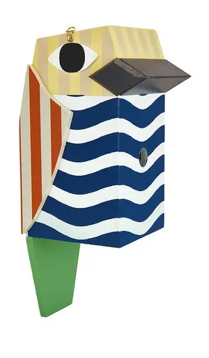 DUSEN DUSEN Birdhouse In Green,blue - Multi