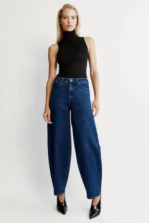 Bardot Roll Neck Racer Bodysuit