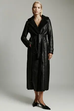 Faux Fur Trench Coats