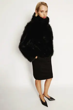 Bardot Renata Faux Fur Jumper