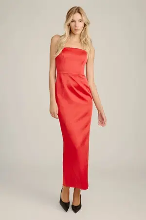 Bardot Lucille Satin Maxi Dress