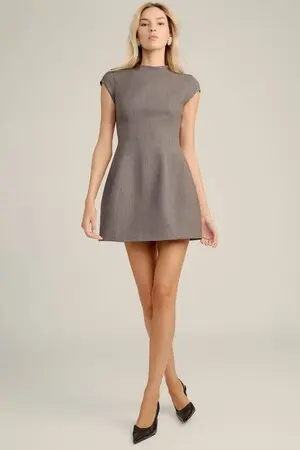 Bardot Delphi Hourglass Mini Dress - Dark Grey