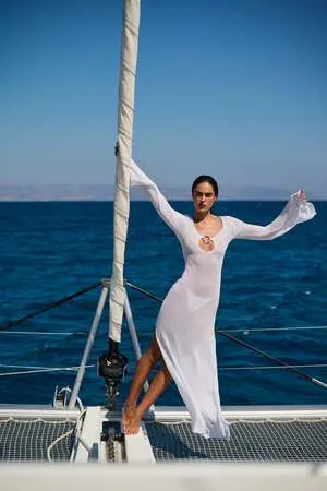 Bardot Bryn Crochet Maxi Dress - Ivory