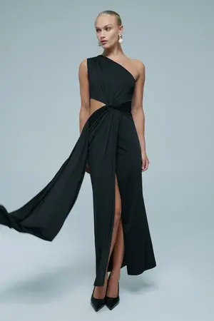 Bardot Saskia One Shoulder Maxi Dress