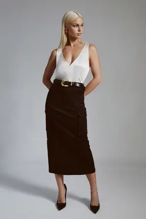 Bardot Arco Cargo Maxi Skirt