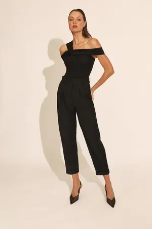 Bardot Elandra Wide Leg Tapered Ankle Pants